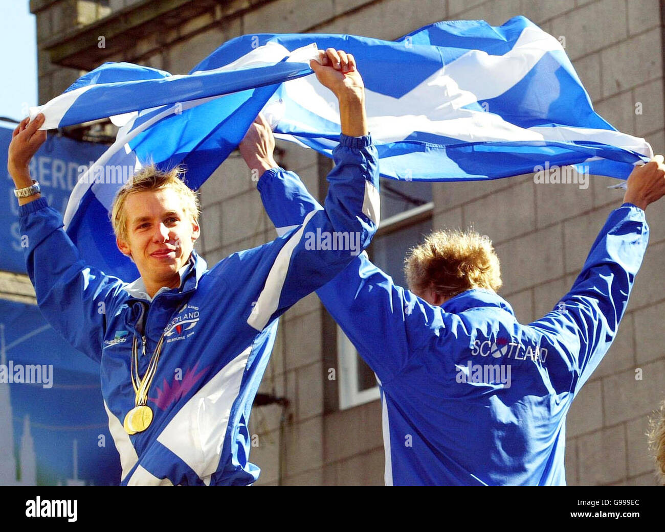 Members of scotlands commonwealth games team hi-res stock photography ...