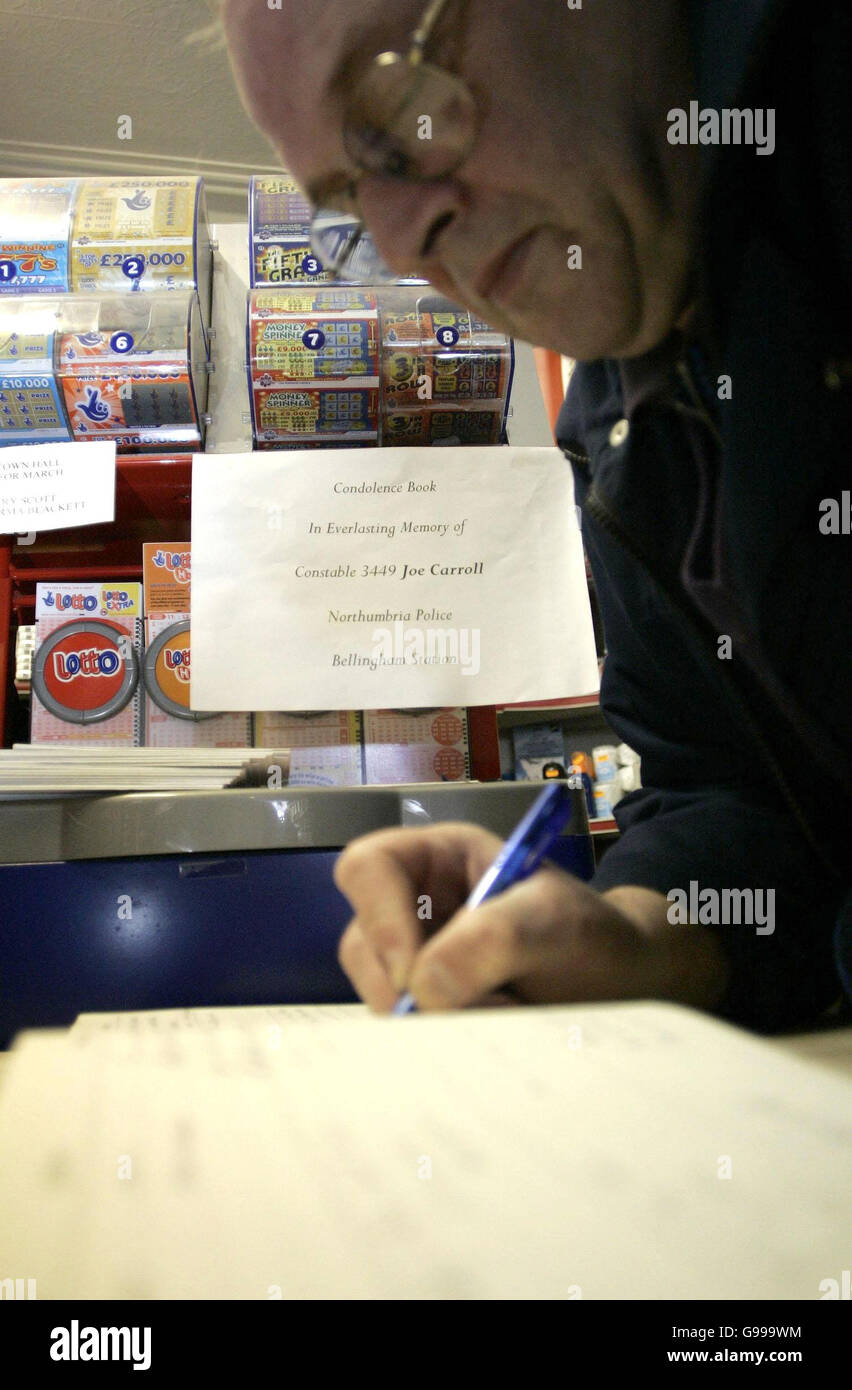 Ned Green of Bellingham writes in the book of condolence opened in ...
