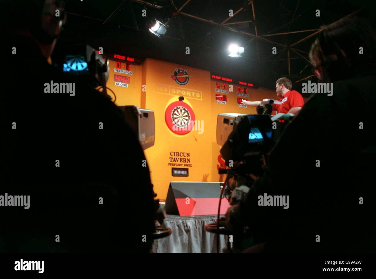 Darts - PDC Skol World Championship - Purfleet, Essex. Sky TV cameramen ...