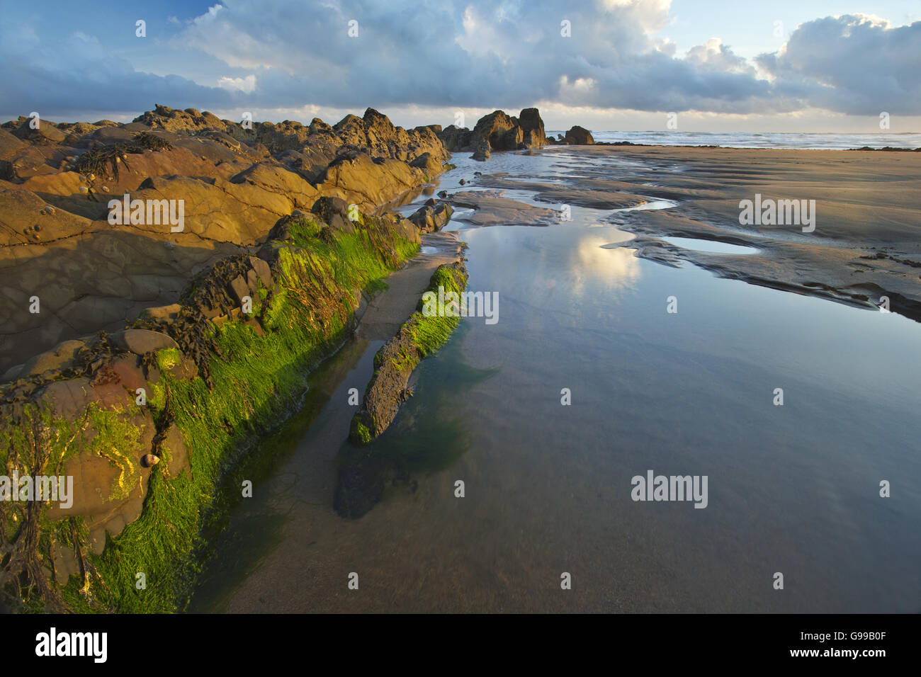 Northcott Mouth beach near Bude in Cornwall,UK Stock Photo - Alamy