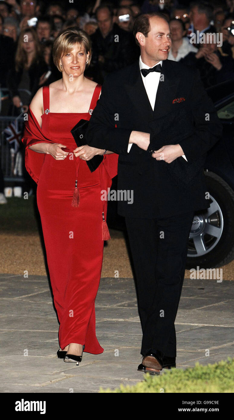 The Earl and Countess of Wessex arrive at Kew Palace for a dinner to ...