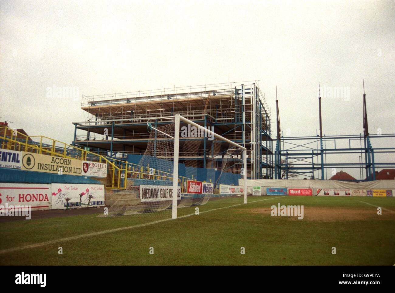 Development work at priestfield stadium hi-res stock photography and ...