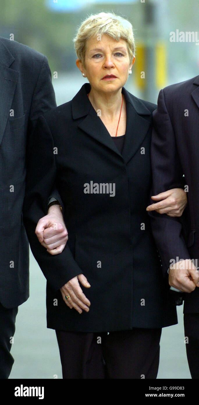 Retired foot specialist Alethea Foster arrives at Cambridge Crown Court ...
