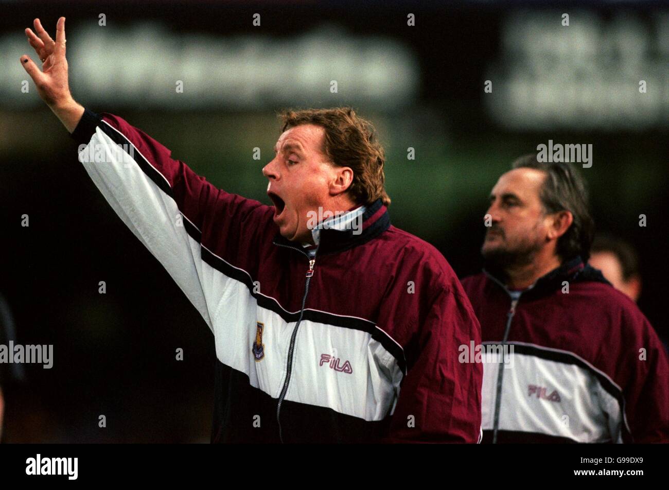 Top half stock management team shouting pointing football utd hi-res ...