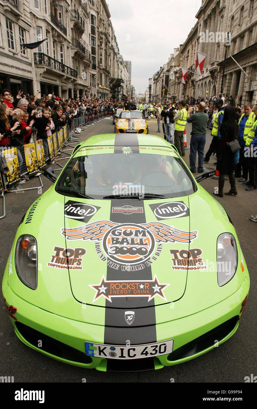 Participant start car rally gumball in pall mall in london hi-res stock ...
