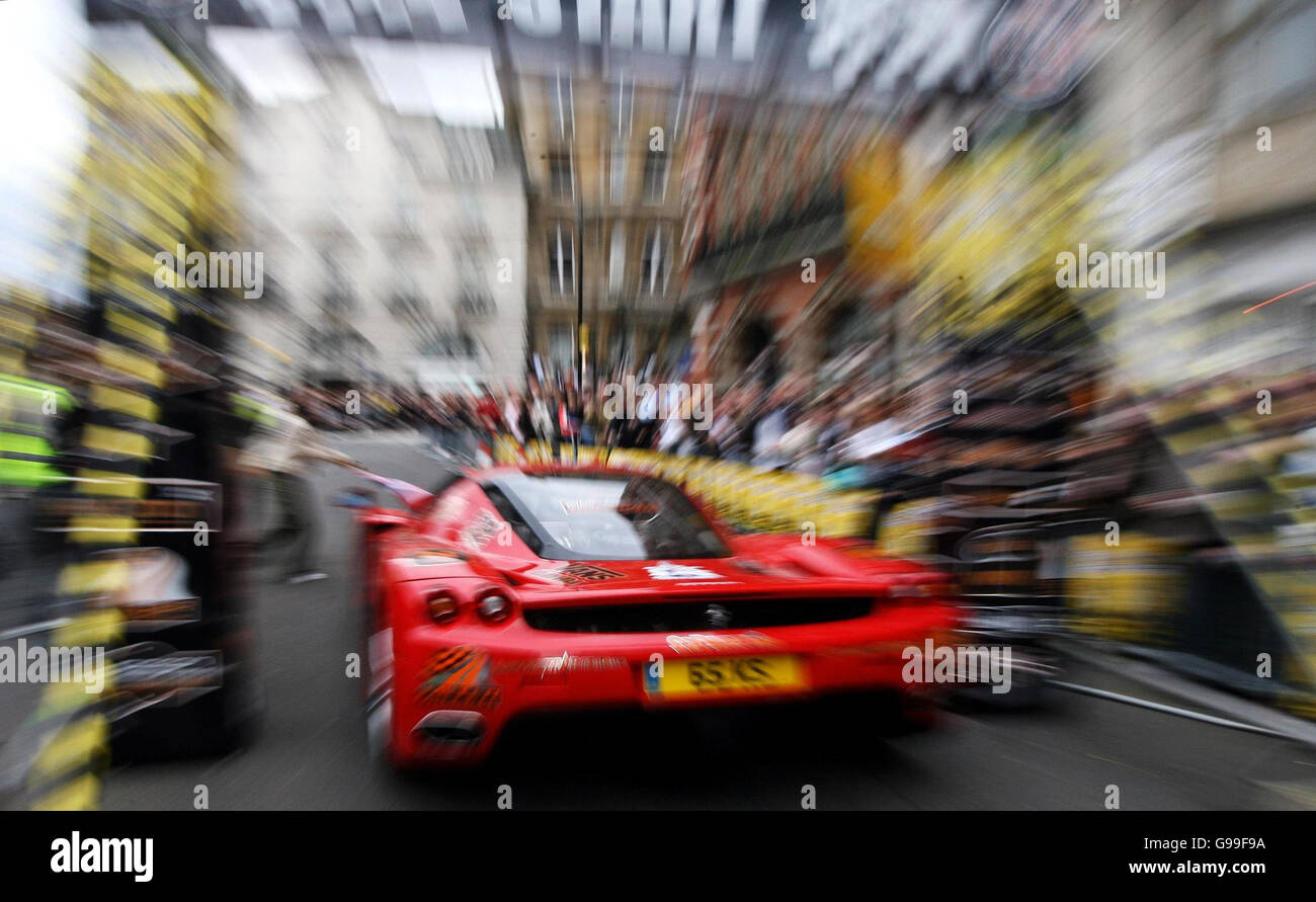 Participant start car rally gumball in pall mall in london hi-res stock ...