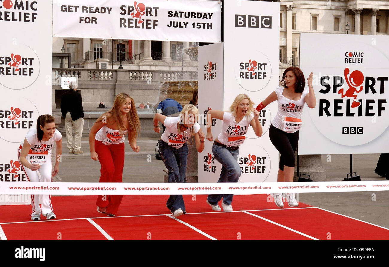 (Left to Right) Kirsty Gallacher, Sarah Barrand, Zoe Lucker, Kate ...