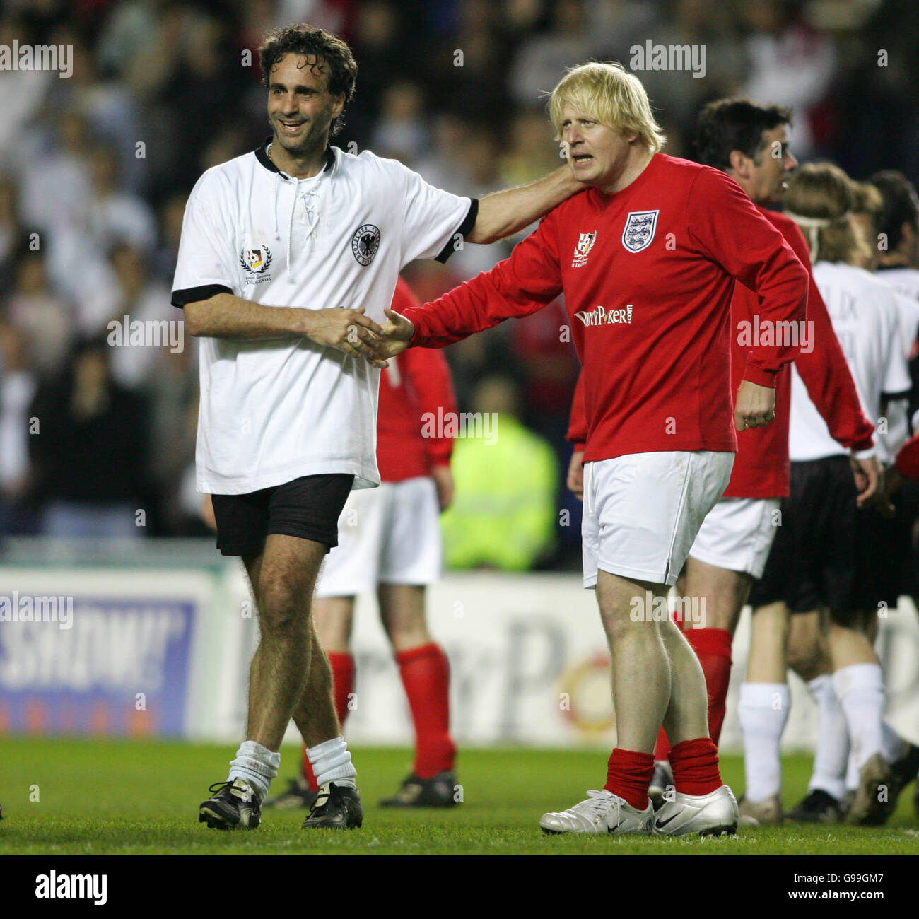 Soccer - England v Germany: The Legends - Madejski Stadium Stock Photo ...