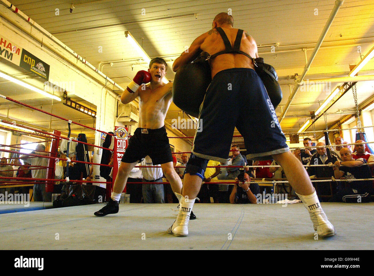 Ricky Hatton trains at his gym in Hyde, near Manchester Stock Photo - Alamy