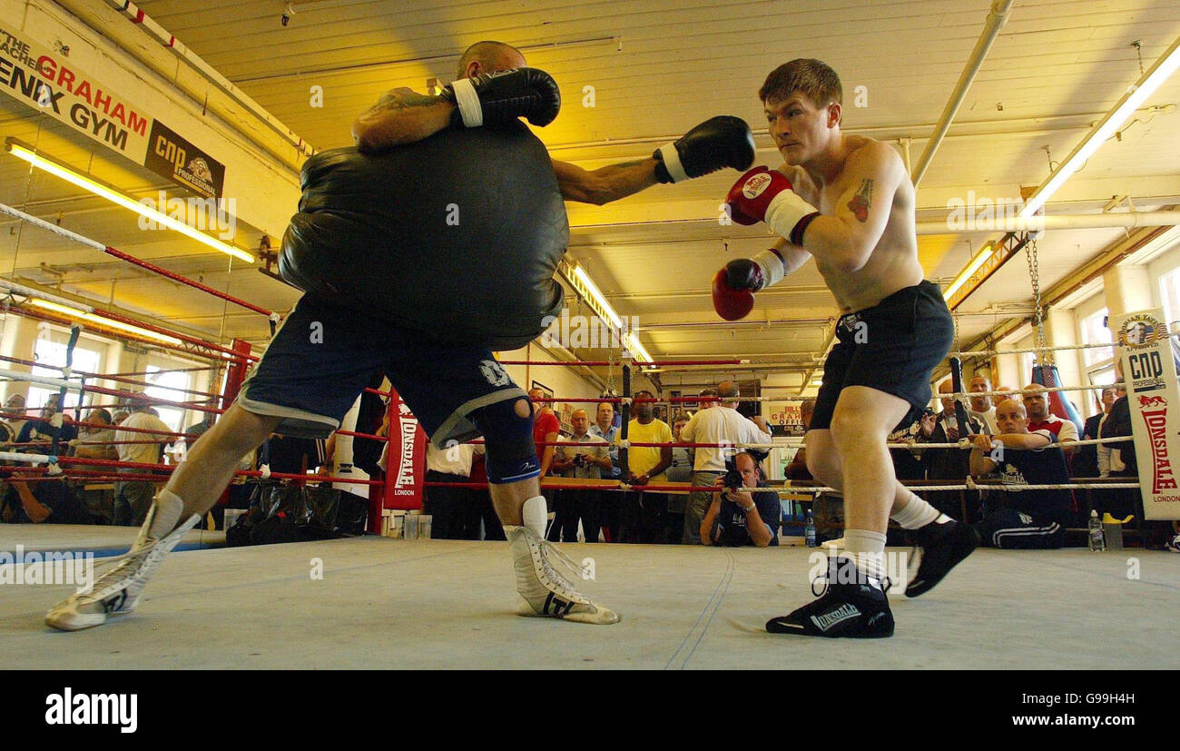Ricky hatton trains gym in hyde hi-res stock photography and images - Alamy