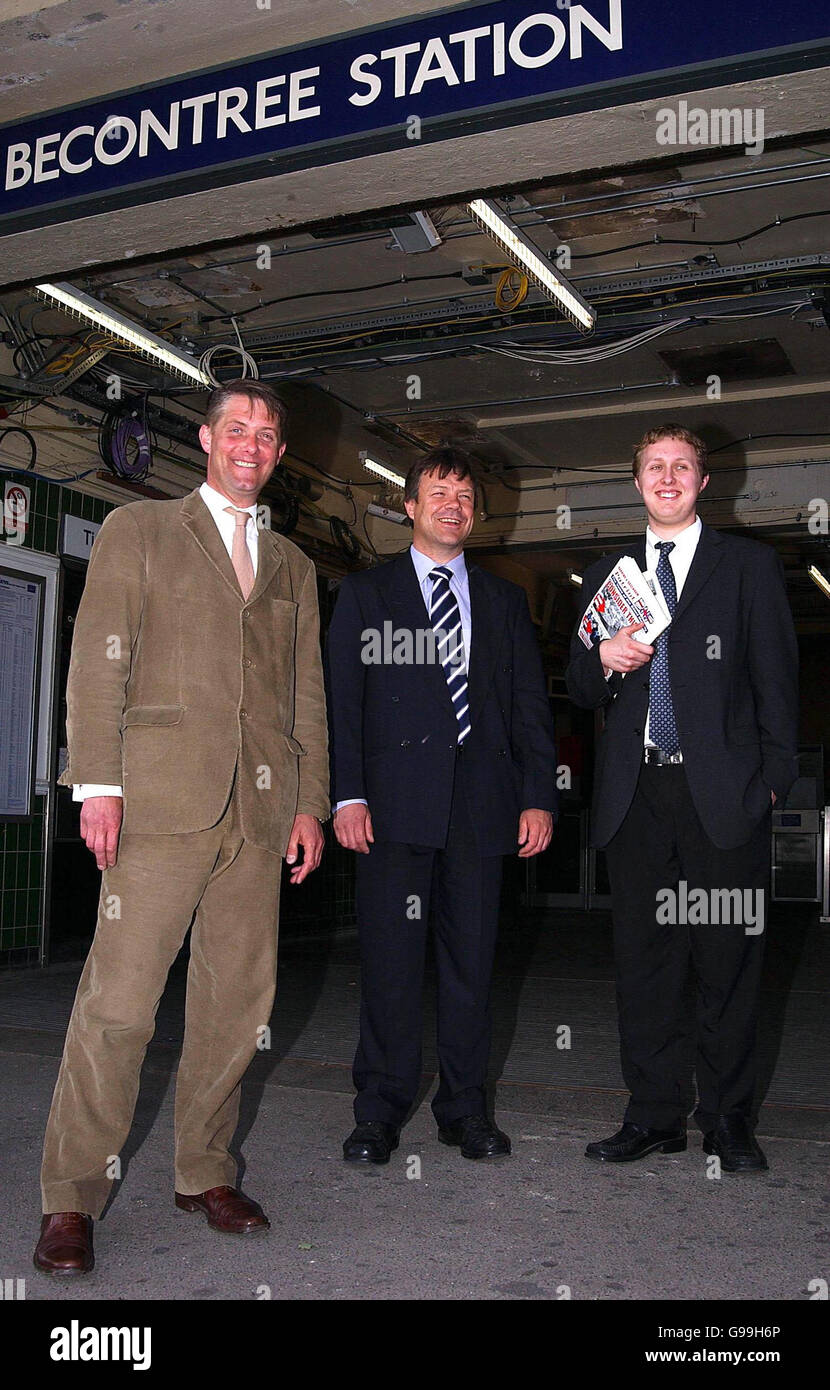 Newly elected BNP councillors Richard Barnbrook (left) and Bob Bailey ...