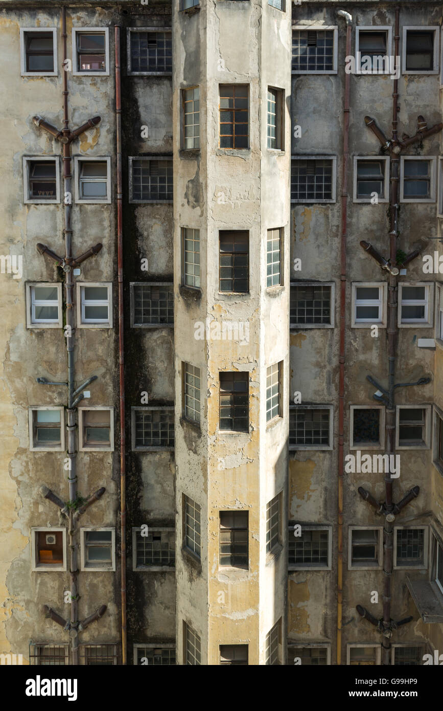 Old Facade of Apartment Building Stock Photo - Alamy