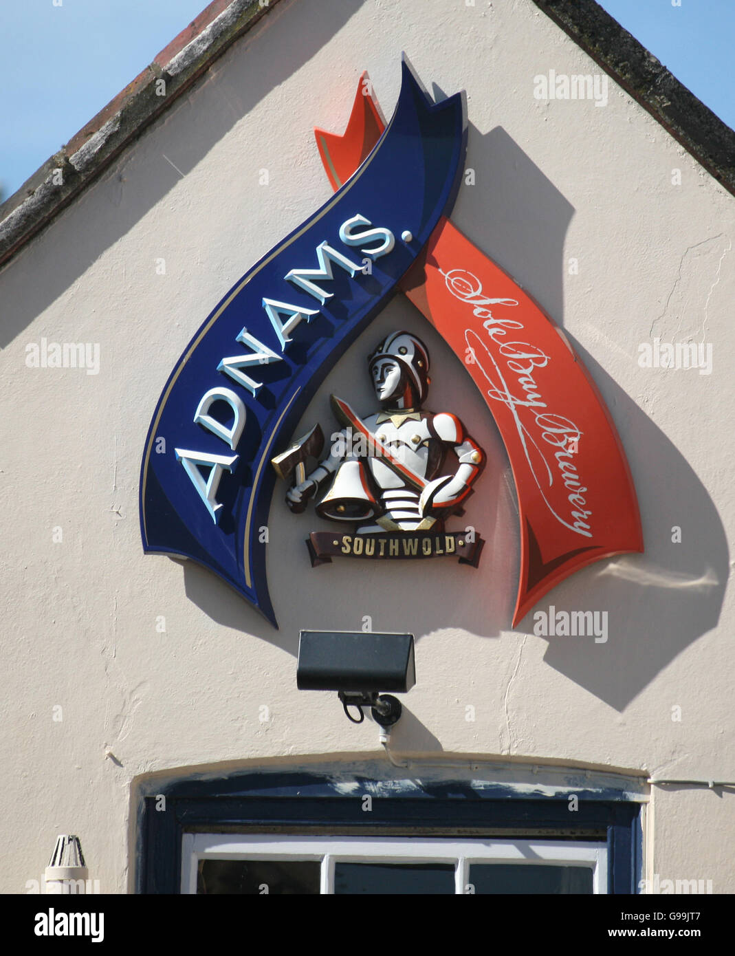 Adnams brewery sign Stock Photo - Alamy