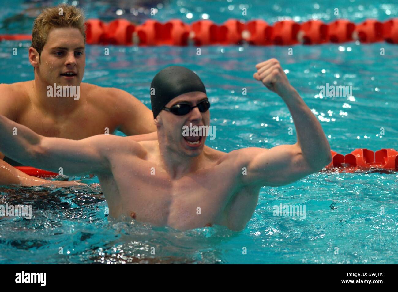 England?s Matthew Clay celebrates winning the gold medal in the Men?s ...