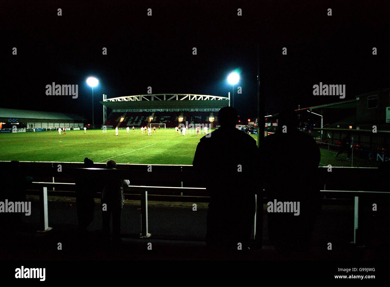 Soccer - Friendly - Woking v Latvia. View of Kingfield Stadium, home of ...