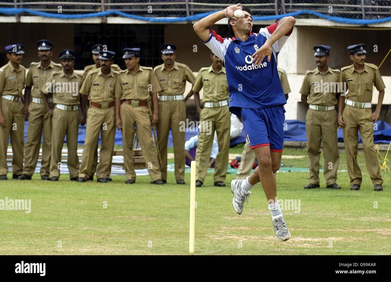 England's Vikram Solanki in action during a nets practice session at ...