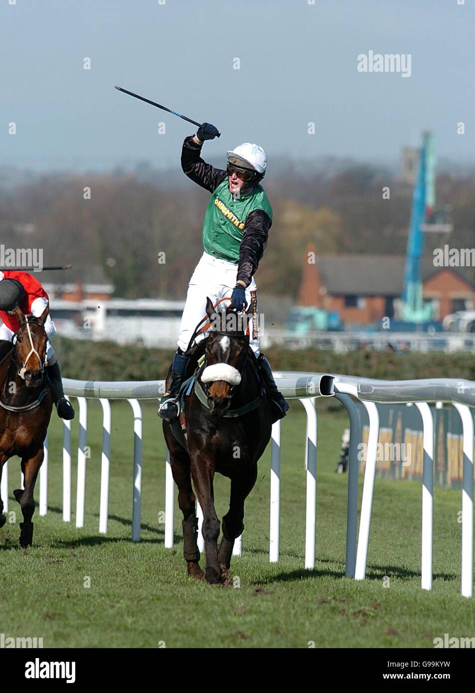 Niall 'Slippers' Madden celebrates winning in The JohnSmith's Grand ...
