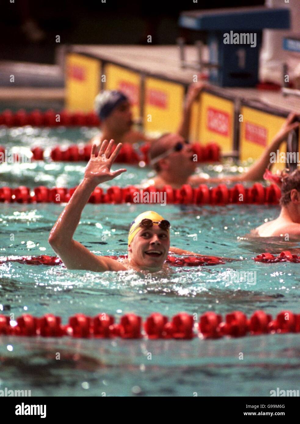 James Hickman celebrates winning the Men's 200m Individual Medley to ...