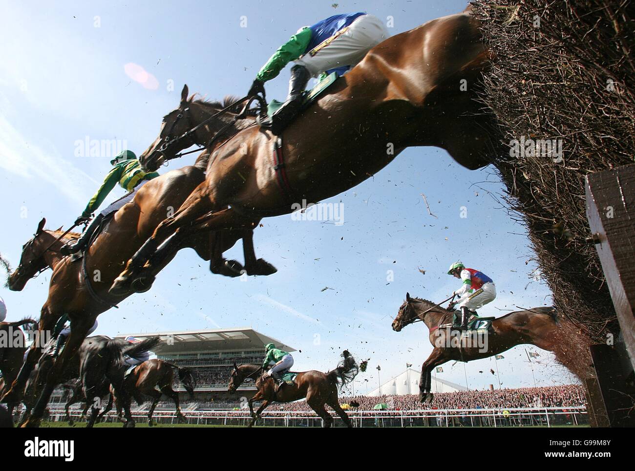 Aintree grand national jump hi-res stock photography and images - Alamy