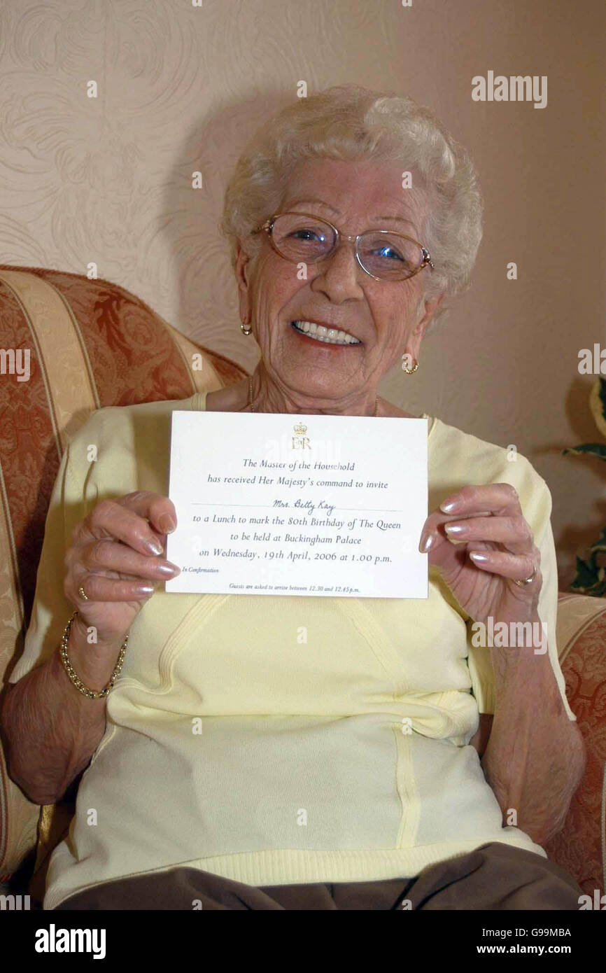 Mrs Betty Kay from Thorne near Doncaster, south Yorkshire, Saturday ...
