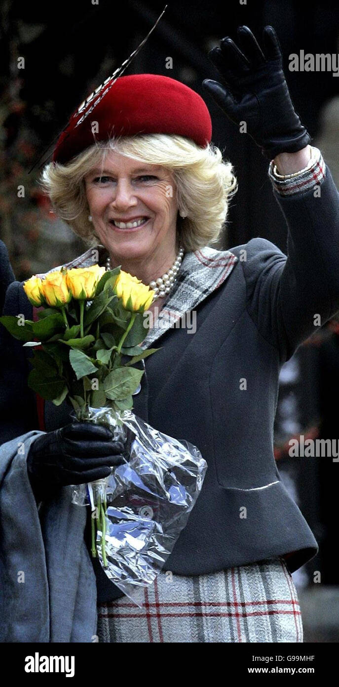 Duchess of Rothesay (as she is known in Scotland) at Crathie Church in ...