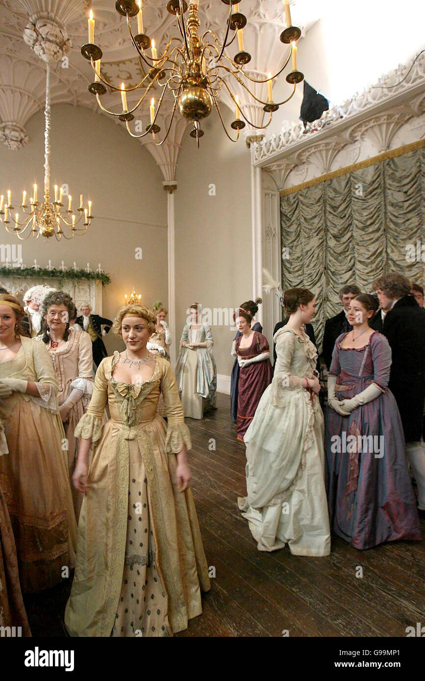 Extras in period costume on the set of Becoming Jane, at Charleville ...