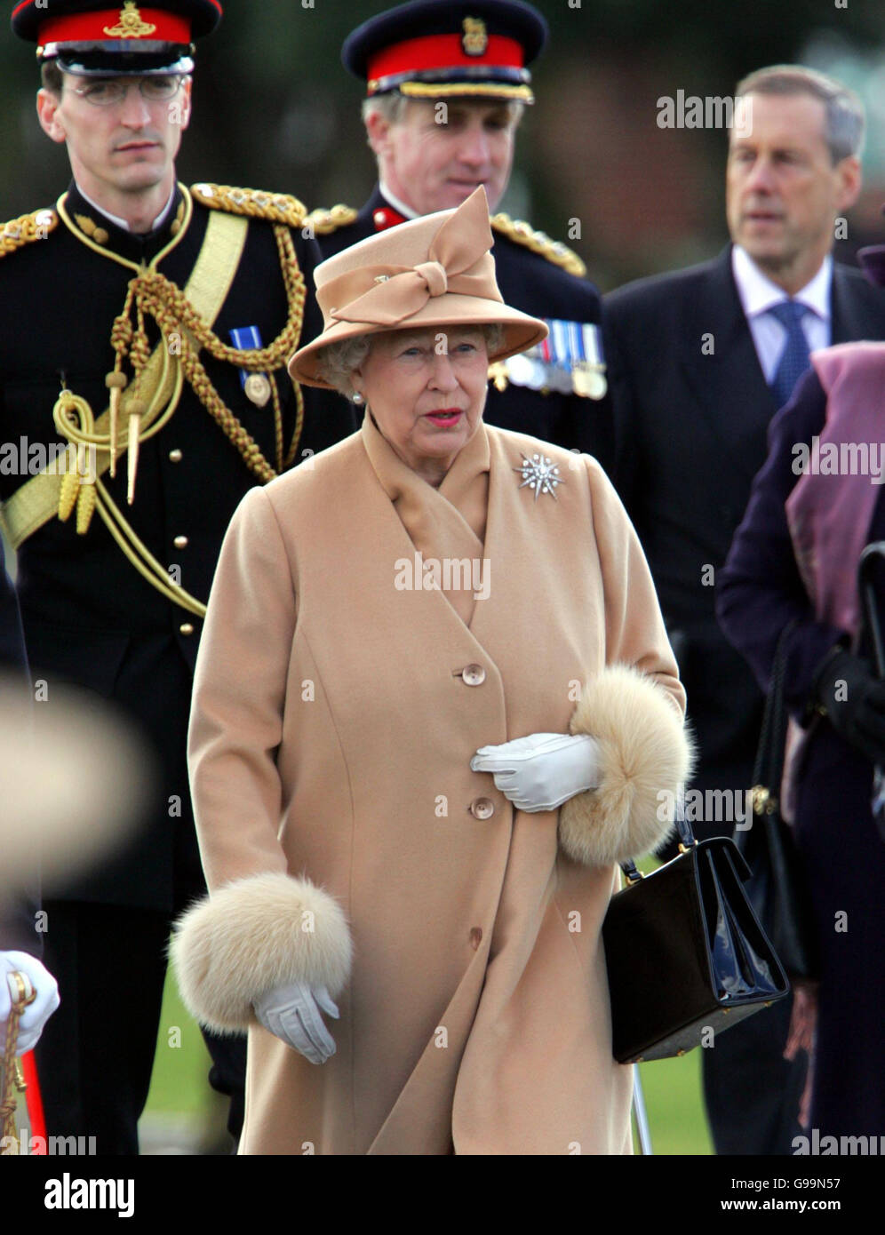 Queen ELizabeth II arrive for The Sovereign's Parade at the Royal ...