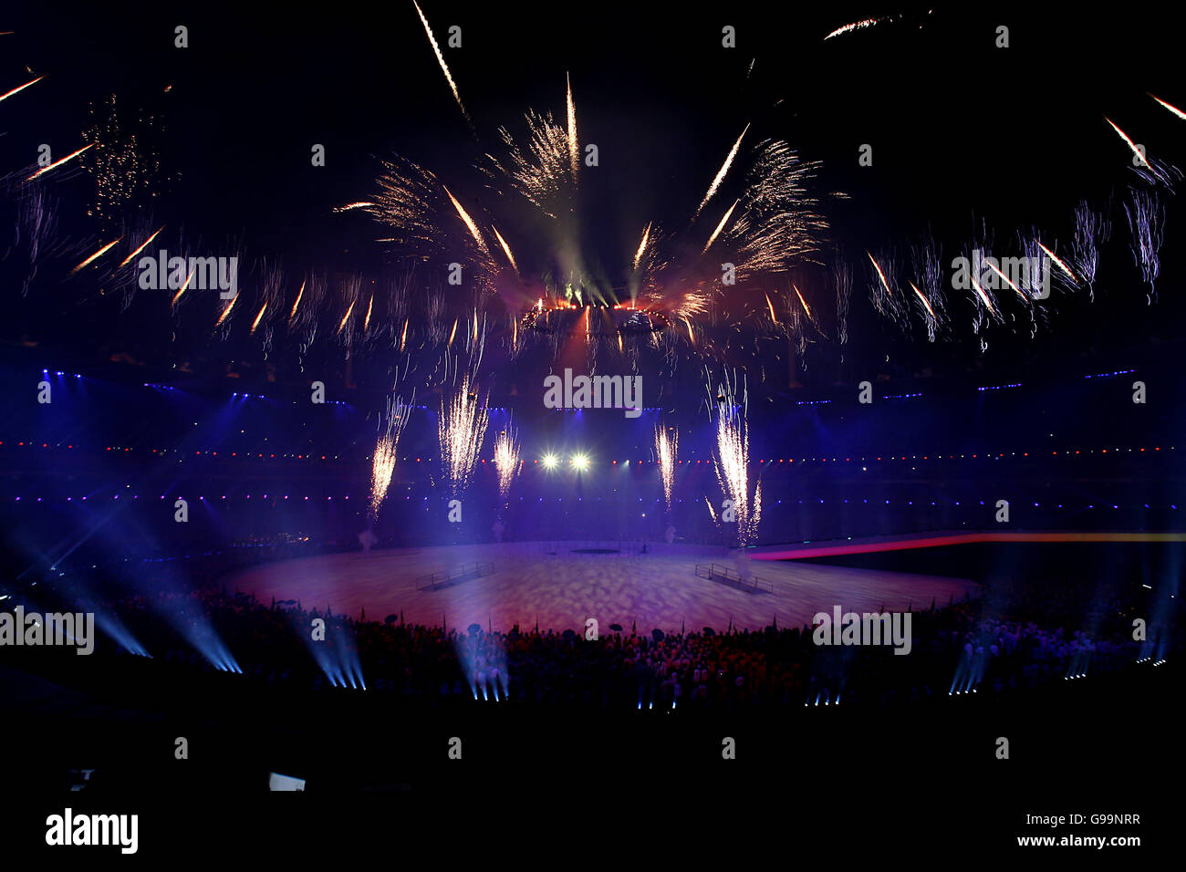 A scene from the opening ceremony of the Commonwealth Games at the ...