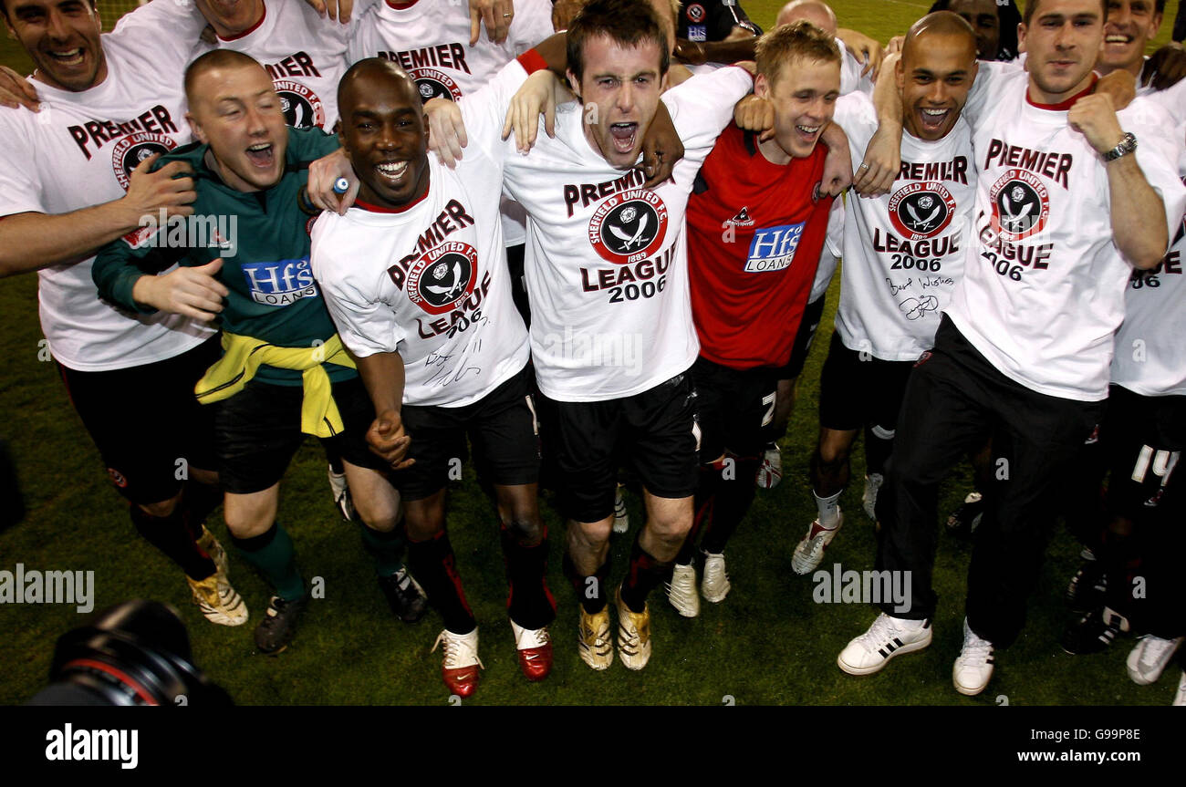 SOCCER Sheff Utd. Sheffield United players celebrates after the Coca ...