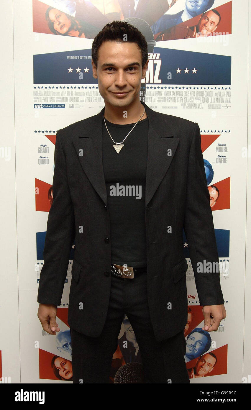 X Factor contestant Chico Slimani arrives at the Gala Screening of ...