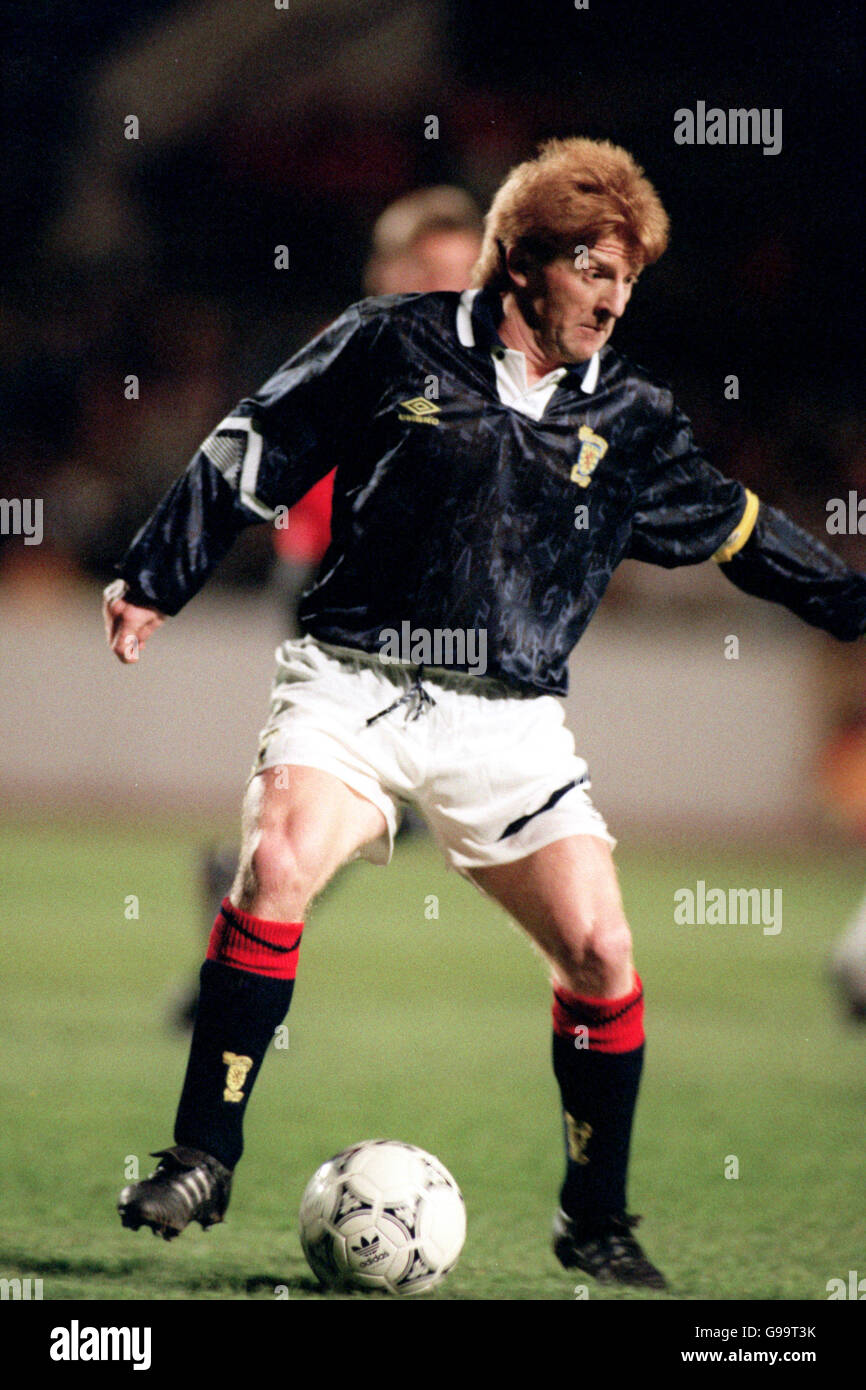 International Soccer - Scotland. Gordon Strachan, Scotland Stock Photo ...