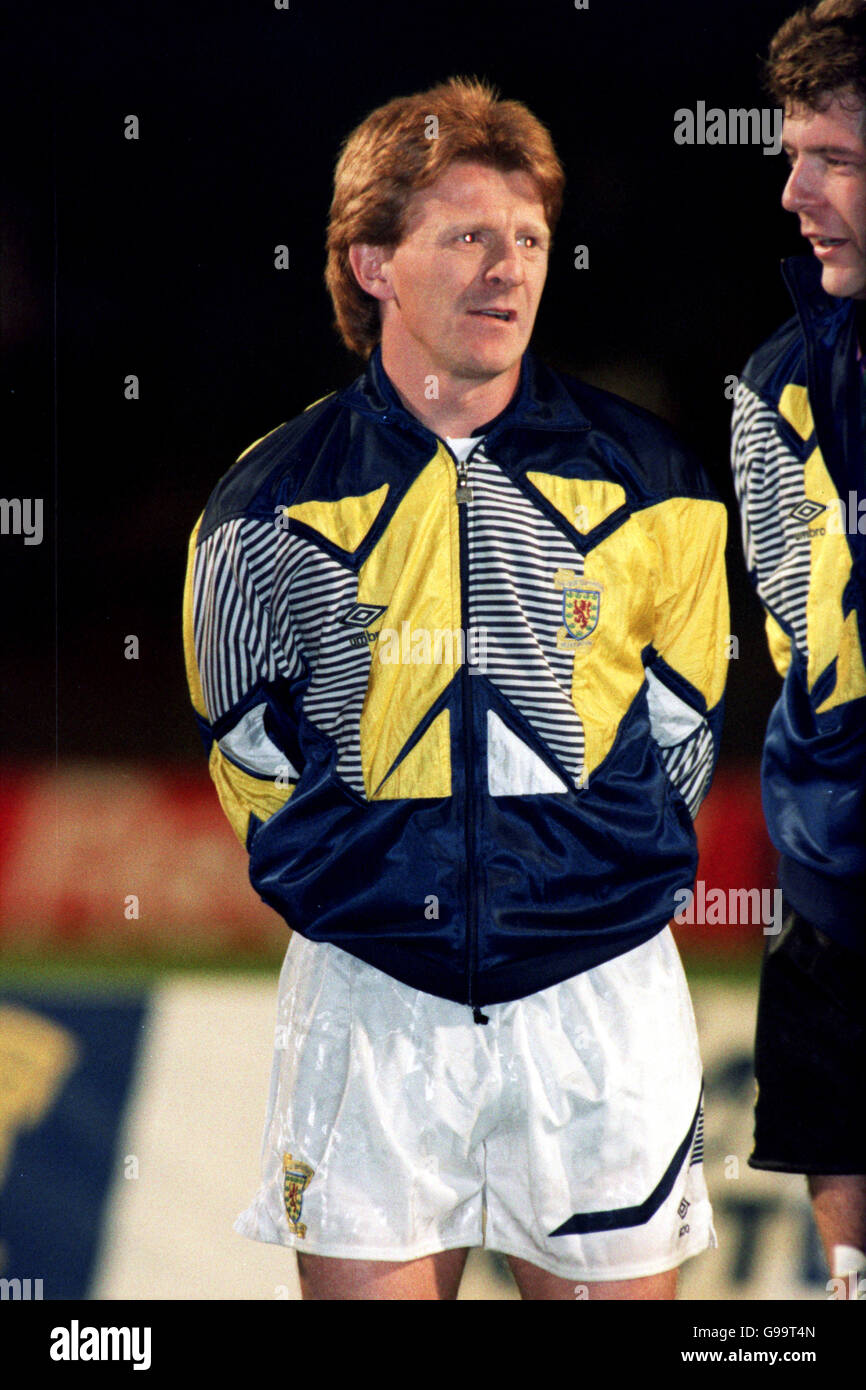International Soccer - Scotland. Gordon Strachan, Scotland Stock Photo ...