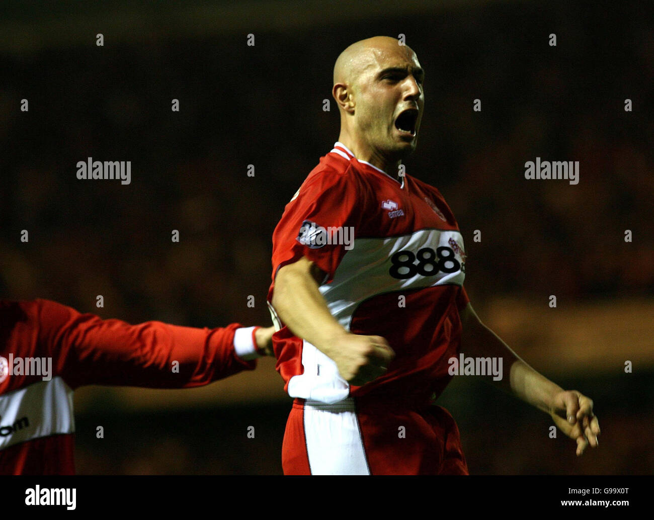 Middlesbrough's Massimo Maccarone celebrates scoring the fourth goal ...