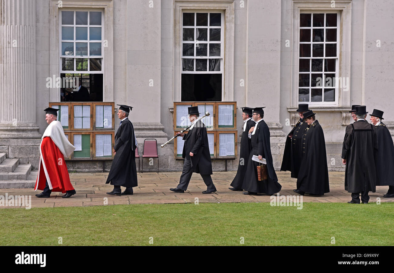 Parade of masters at Cambridge Graduation ceremony Stock Photo - Alamy