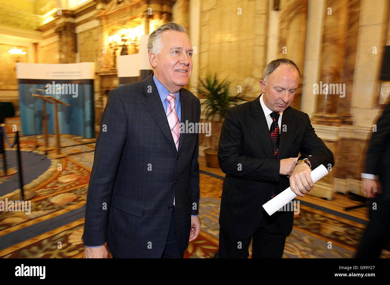 Minister for Foreign Affairs Dermot Ahern TD (right) and Northern ...