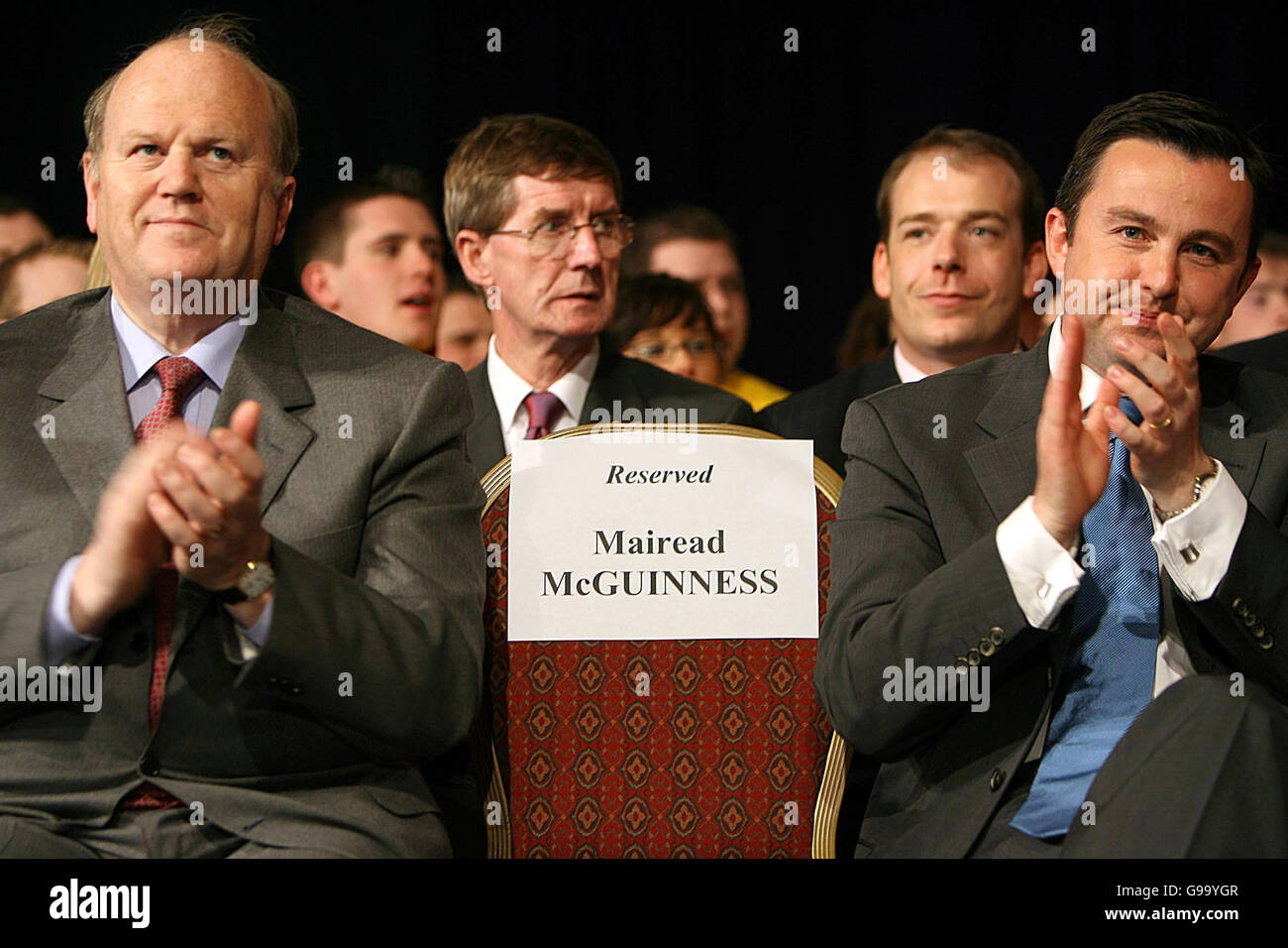 Former Fine Gael Leader Michael Noonan (left) and Senator Brian Hayes ...