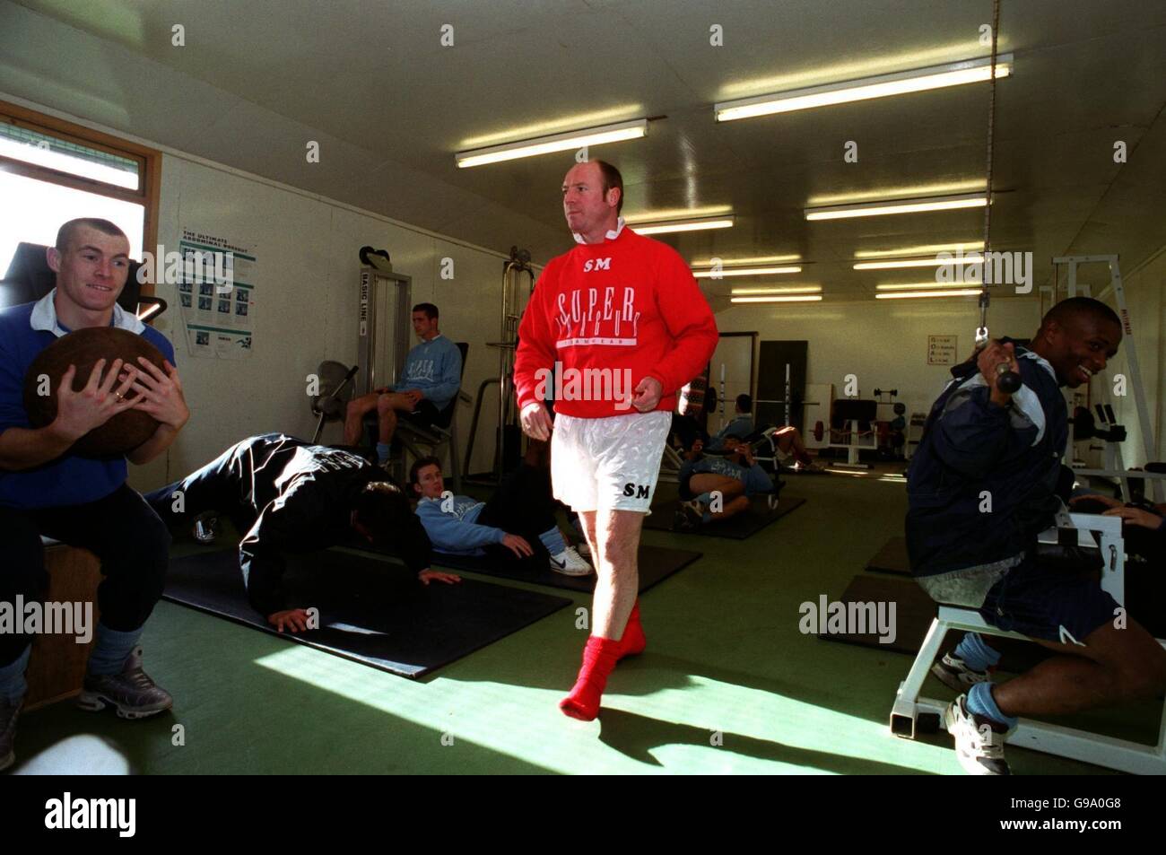 Blackpool manager Steve McMahon puts his players through their paces in ...