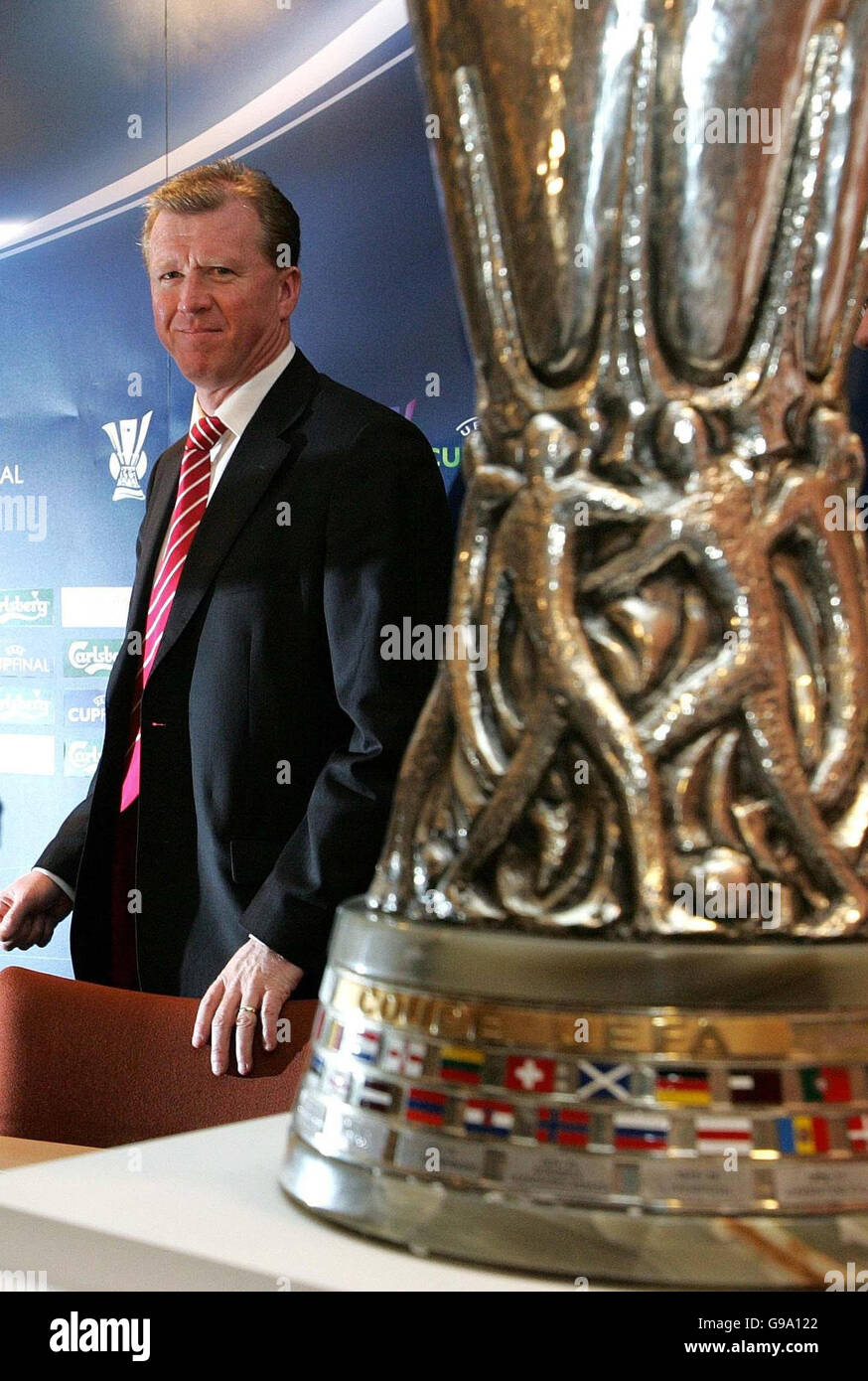 Middlesbrough manager steve mcclaren during press conference at psv ...