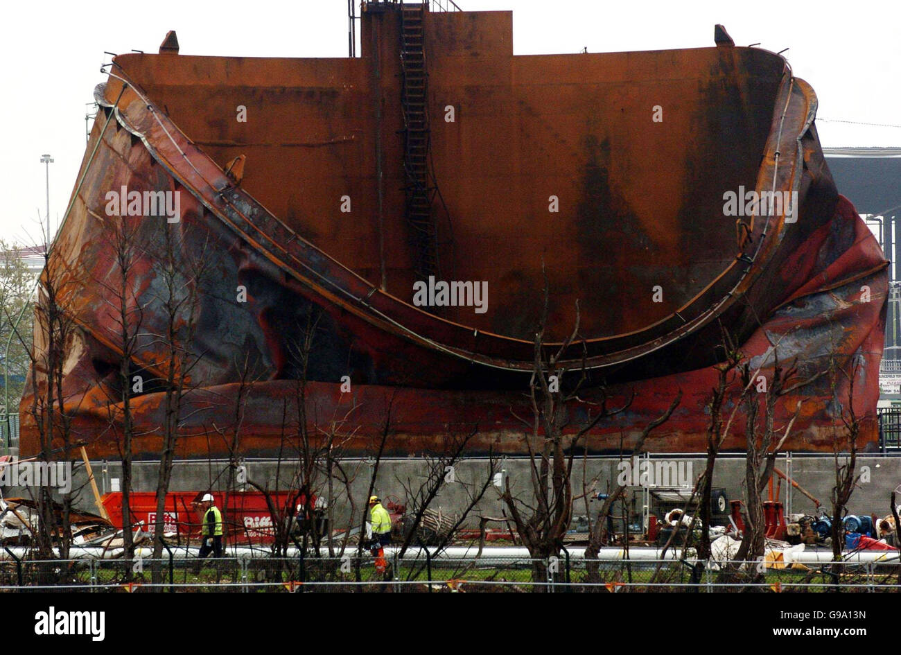 Burnt out tank hi-res stock photography and images - Alamy