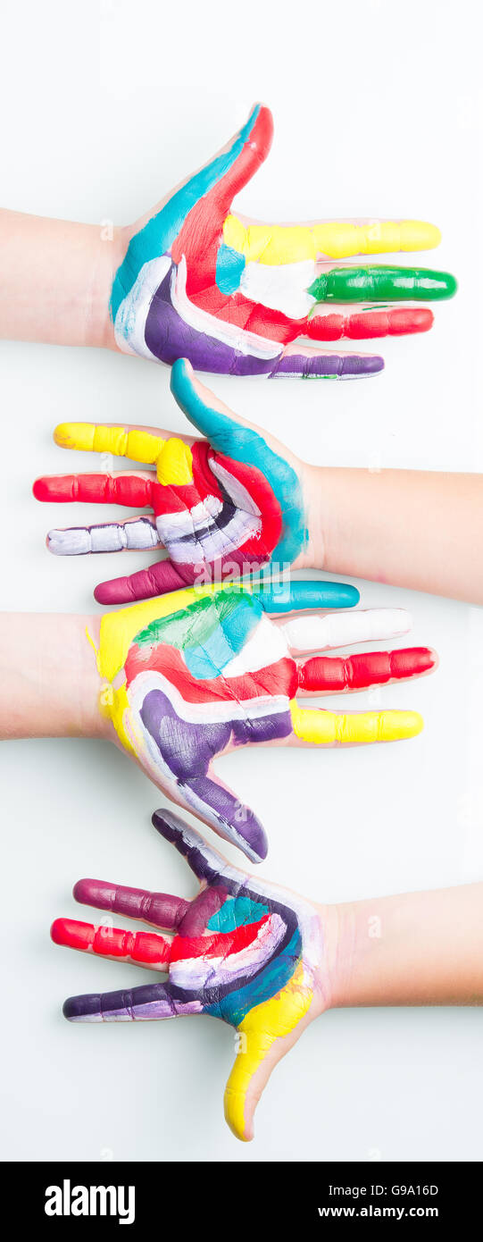 baby palm in bright colors Stock Photo - Alamy