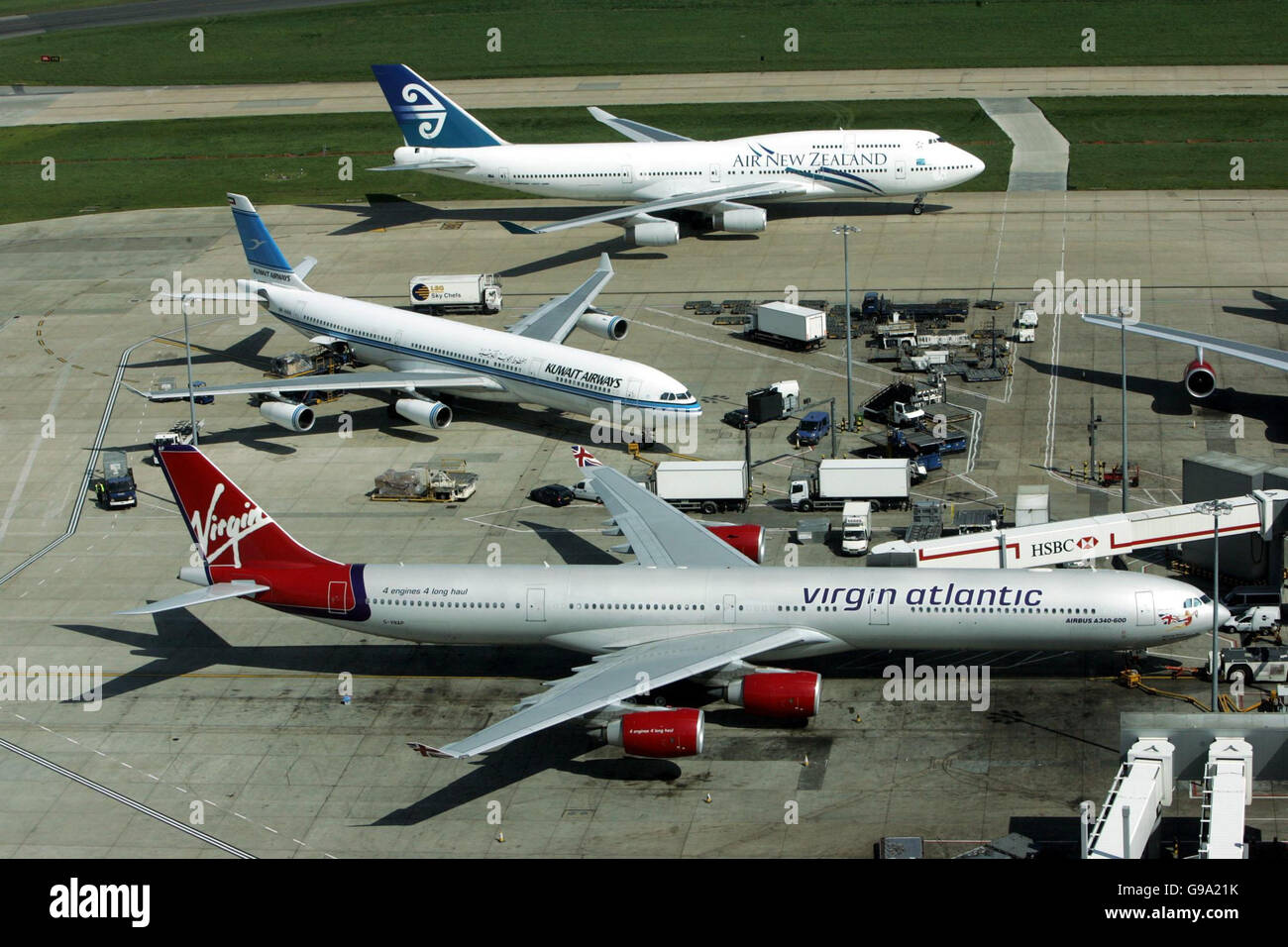 A view from the new air traffic control tower in the centre of Heathrow ...