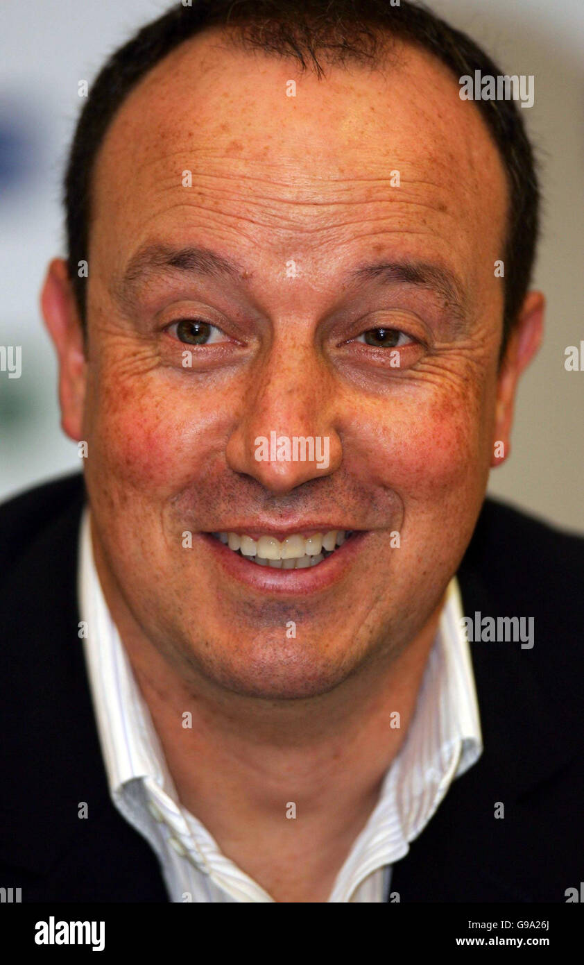 Liverpool's manager Rafael Benitez during a press conference at Anfield ...