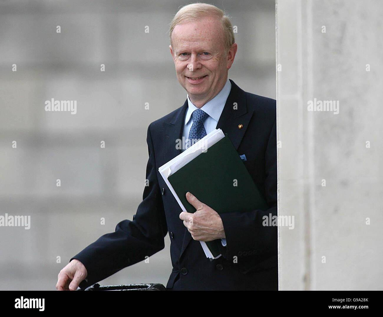 UUP leader Sir Reg Empey arrives at Stormont for the first meeting of ...