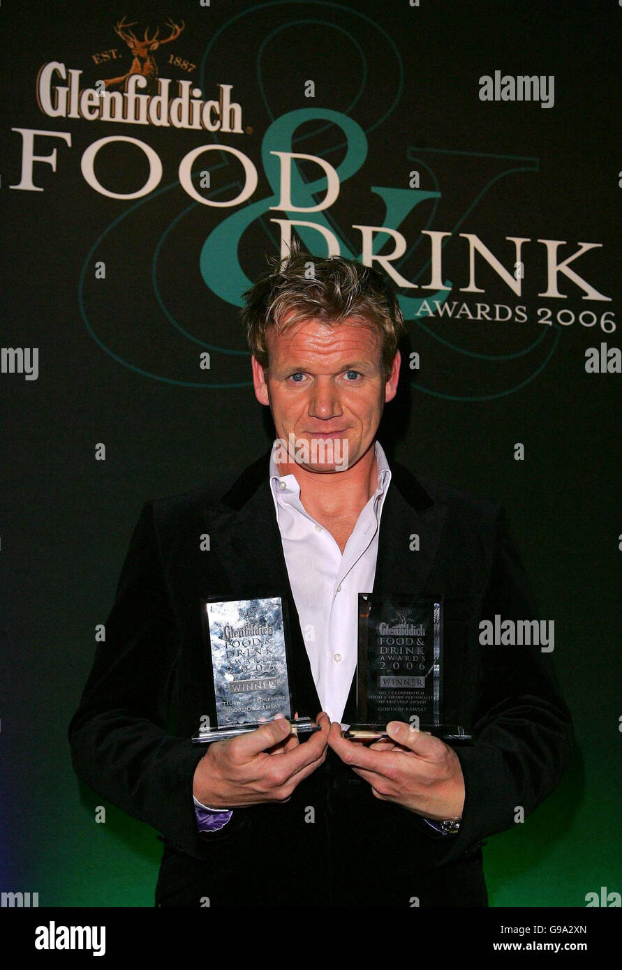 Gordon ramsay two awards won glenfiddich food drink awards hi-res stock ...