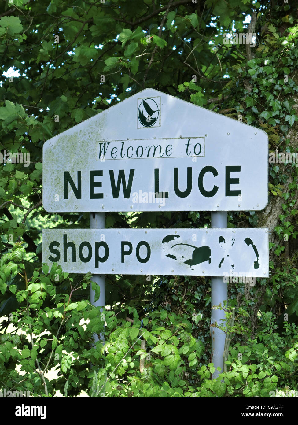 Welcome to New Luce Village Sign, Dumfries & Galloway, Scotland, UK ...