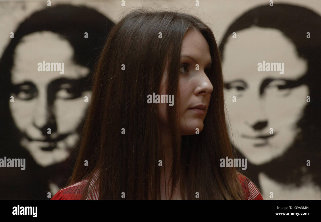 Hannah schmidt of christies with andy warhols double mona lisa hi-res ...