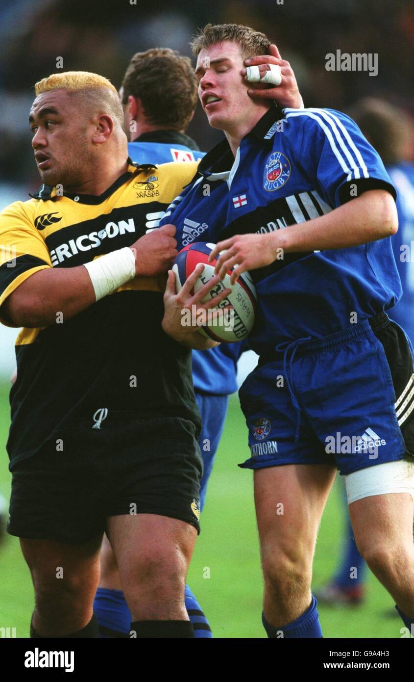 Rugby union allied dunbar premiership wasps v bath hi-res stock ...