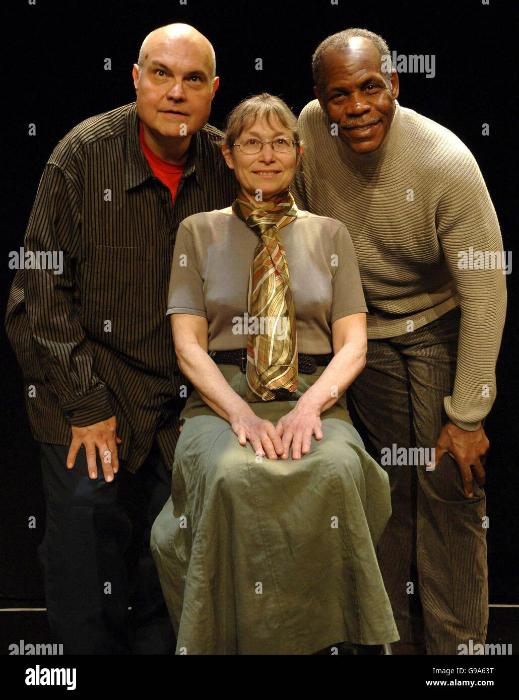 Cast members (L-R) Mike McShane, real-life 'exoneree' Sunny Jacobs and ...