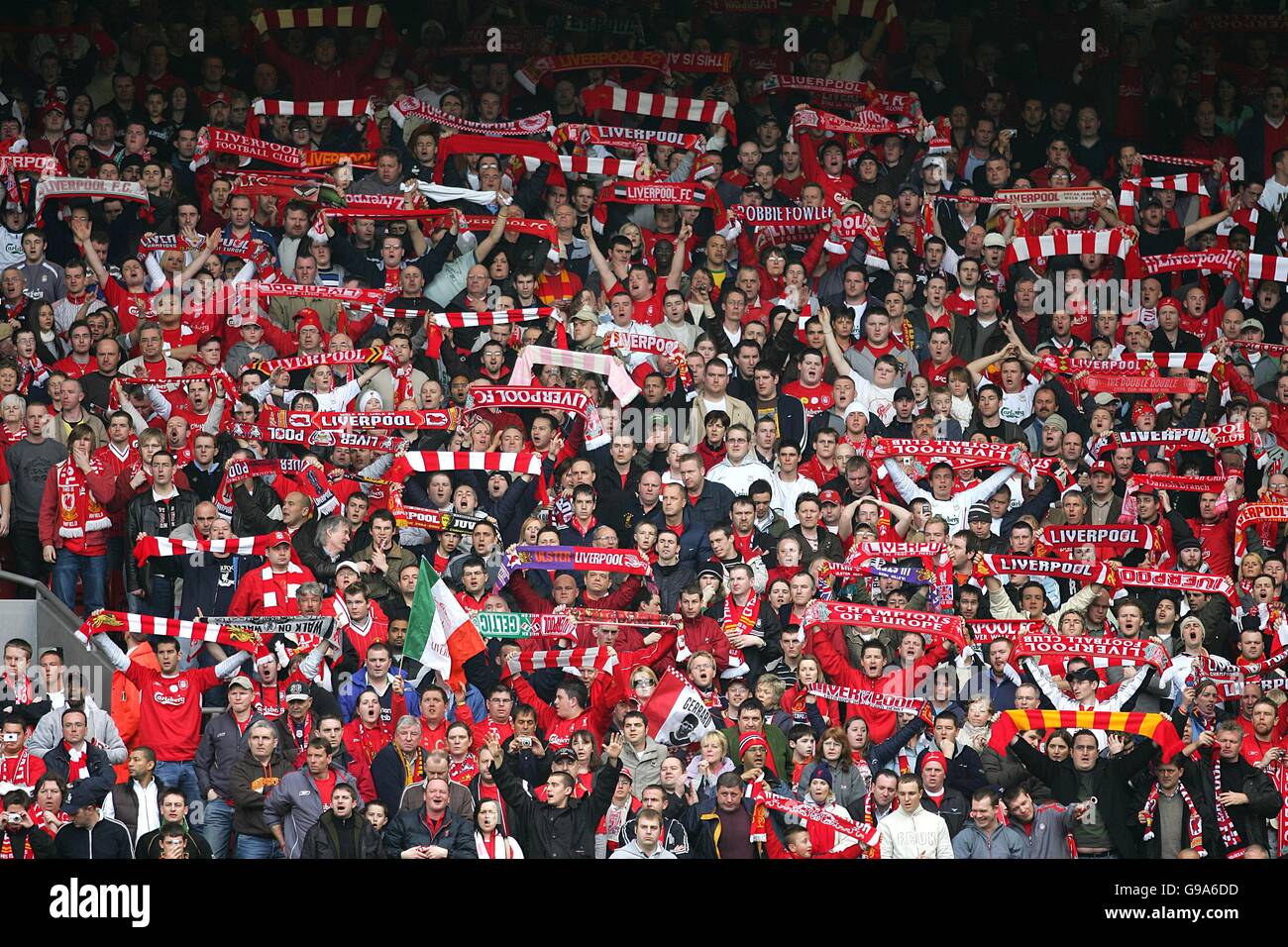 Liverpools fans celebrate victory over everton in the merseyside derby ...