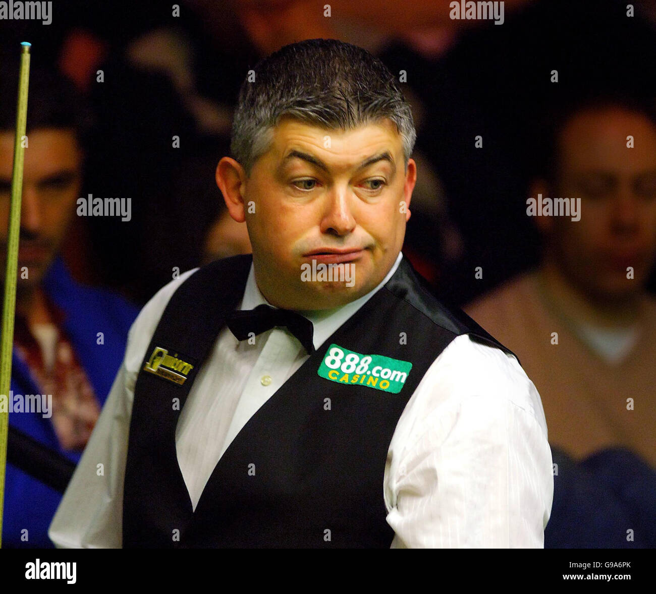 John Parrott in action against Graeme Dott during the World Snooker ...